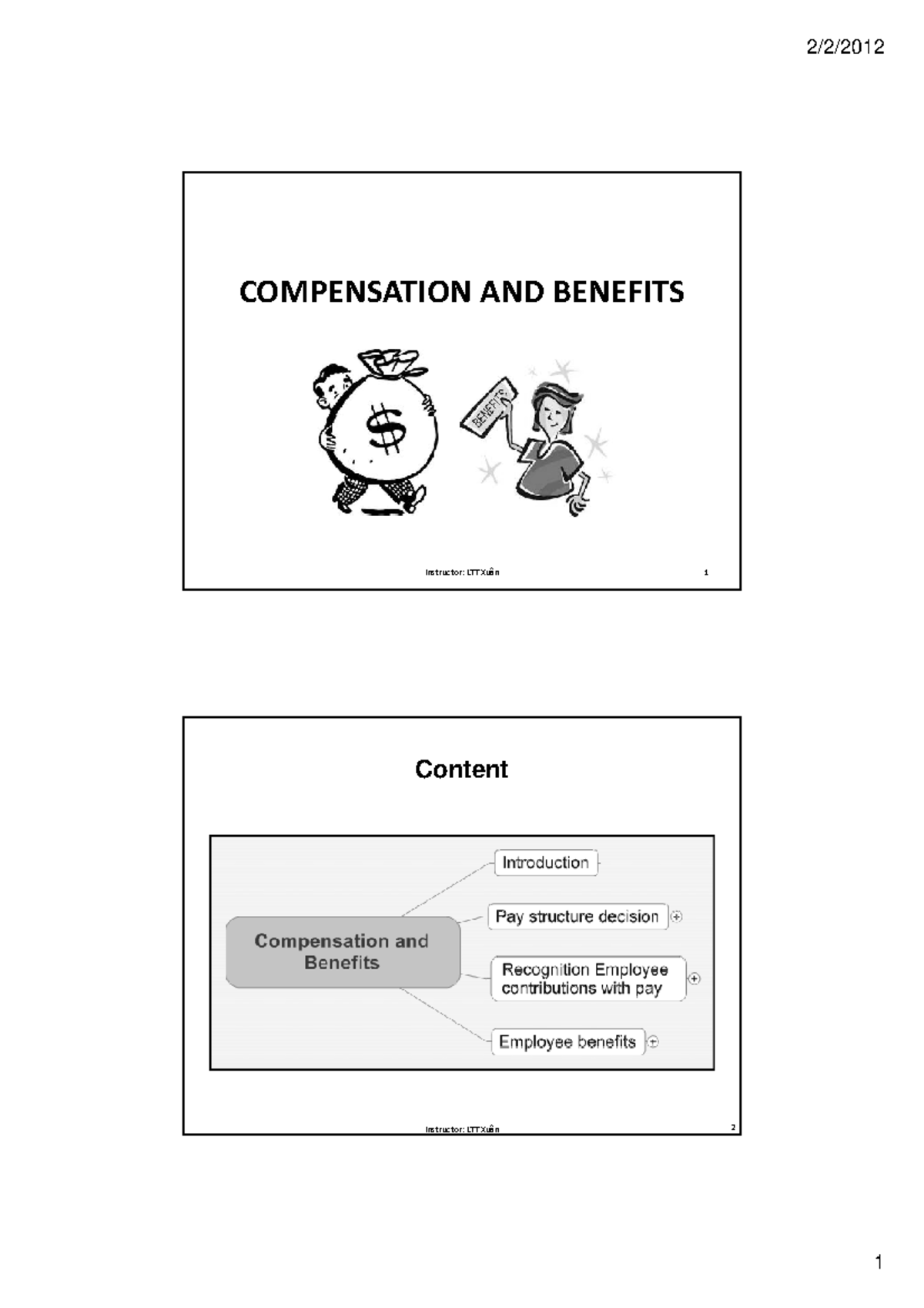 Part 7 - Compensation and Benefits - COMPENSATION AND BENEFITS ...