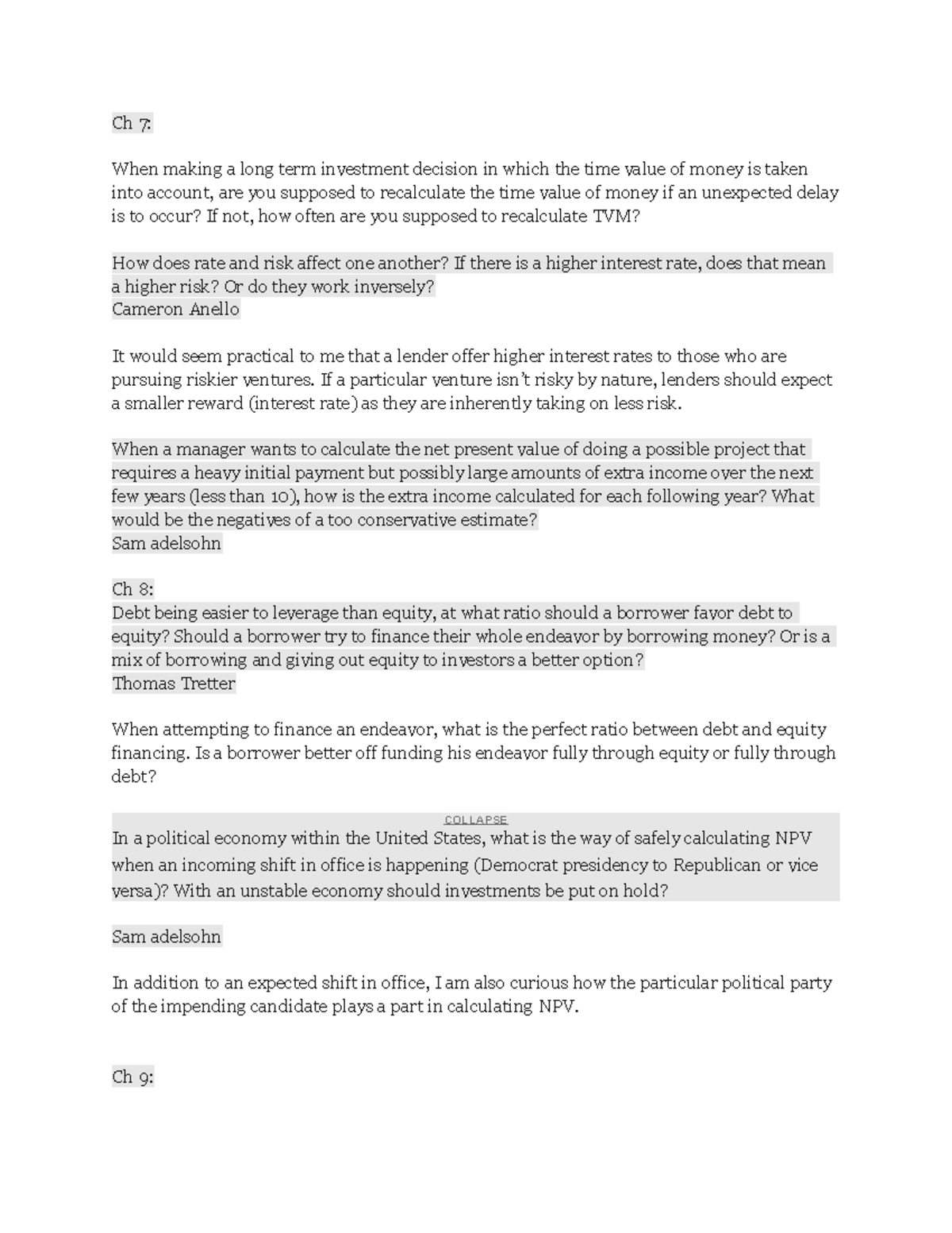 471 modules - Module assignments 1-4 - Ch 7: When making a long term ...