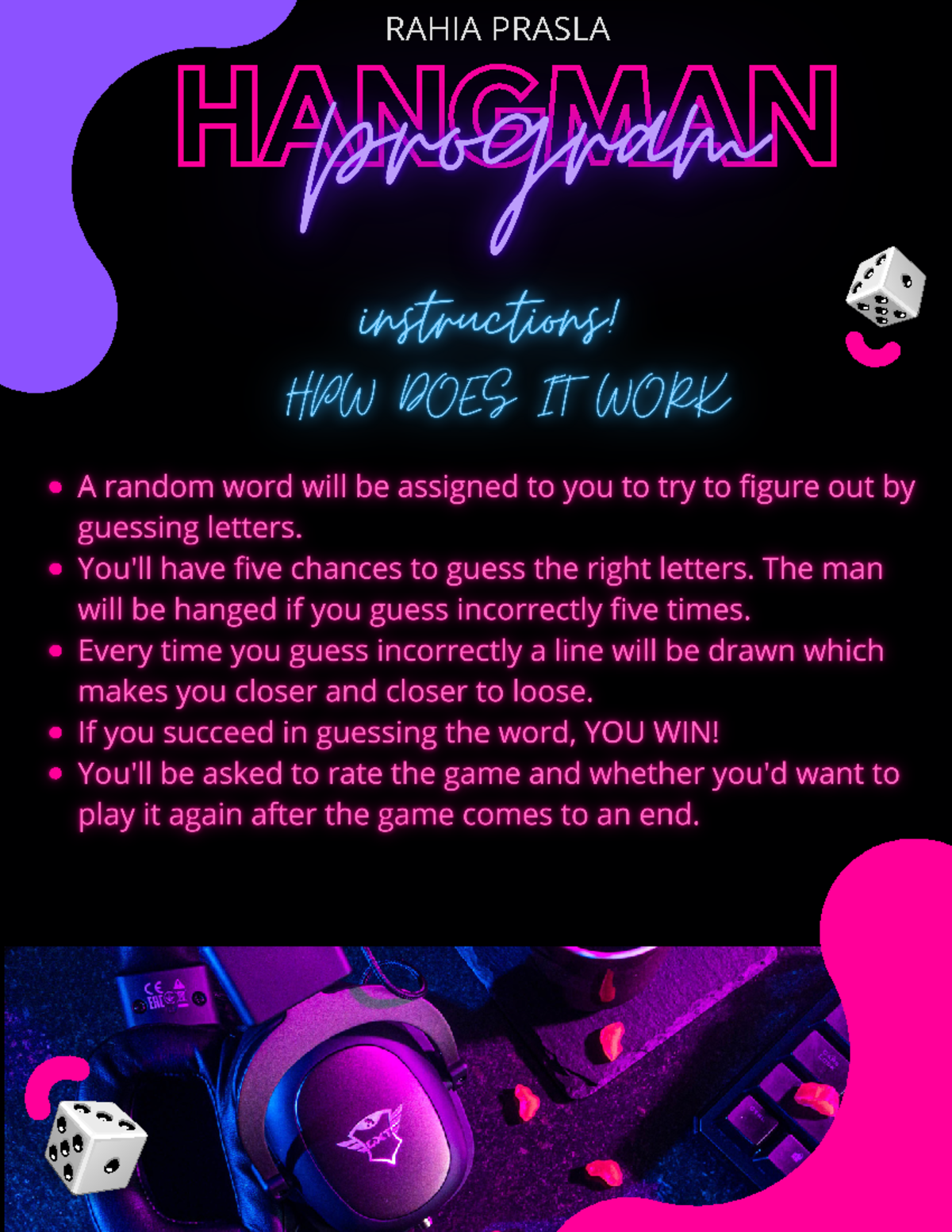 Game Instructions- Rahia Prasla - RAHIA PRASLA instructions! HPW DOES ...