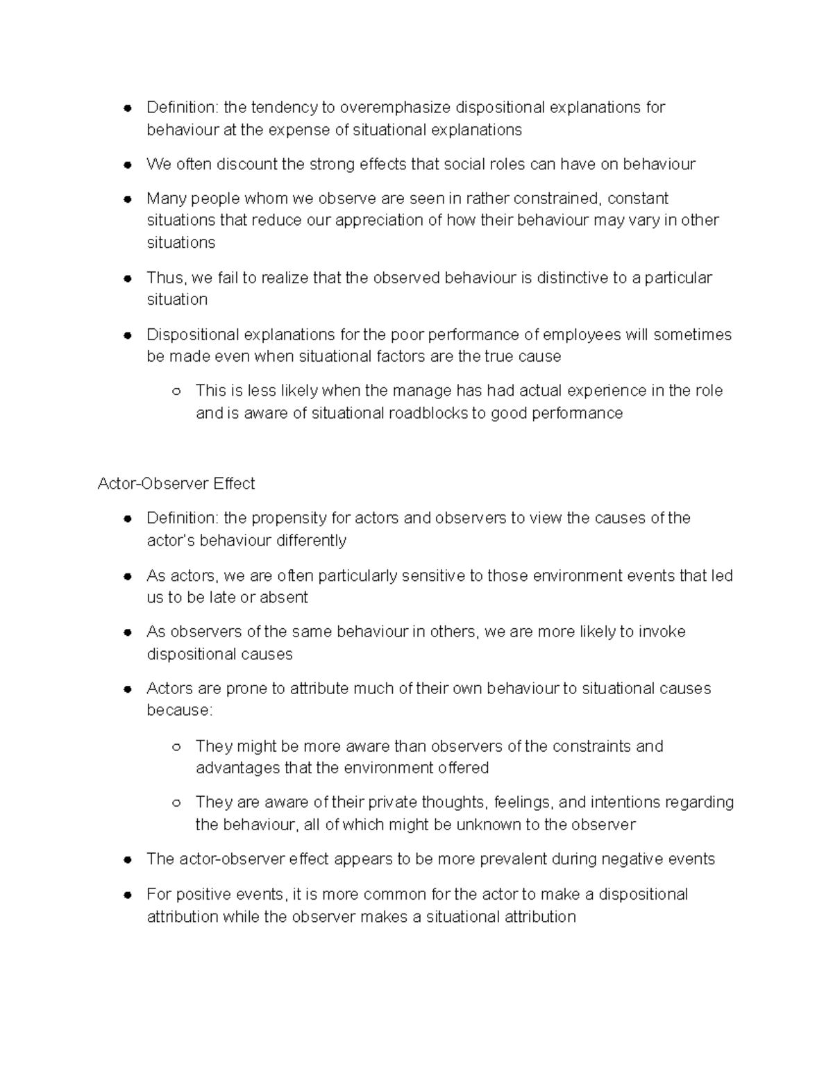 BU288 textbook notes-11 - Definition: the tendency to overemphasize ...