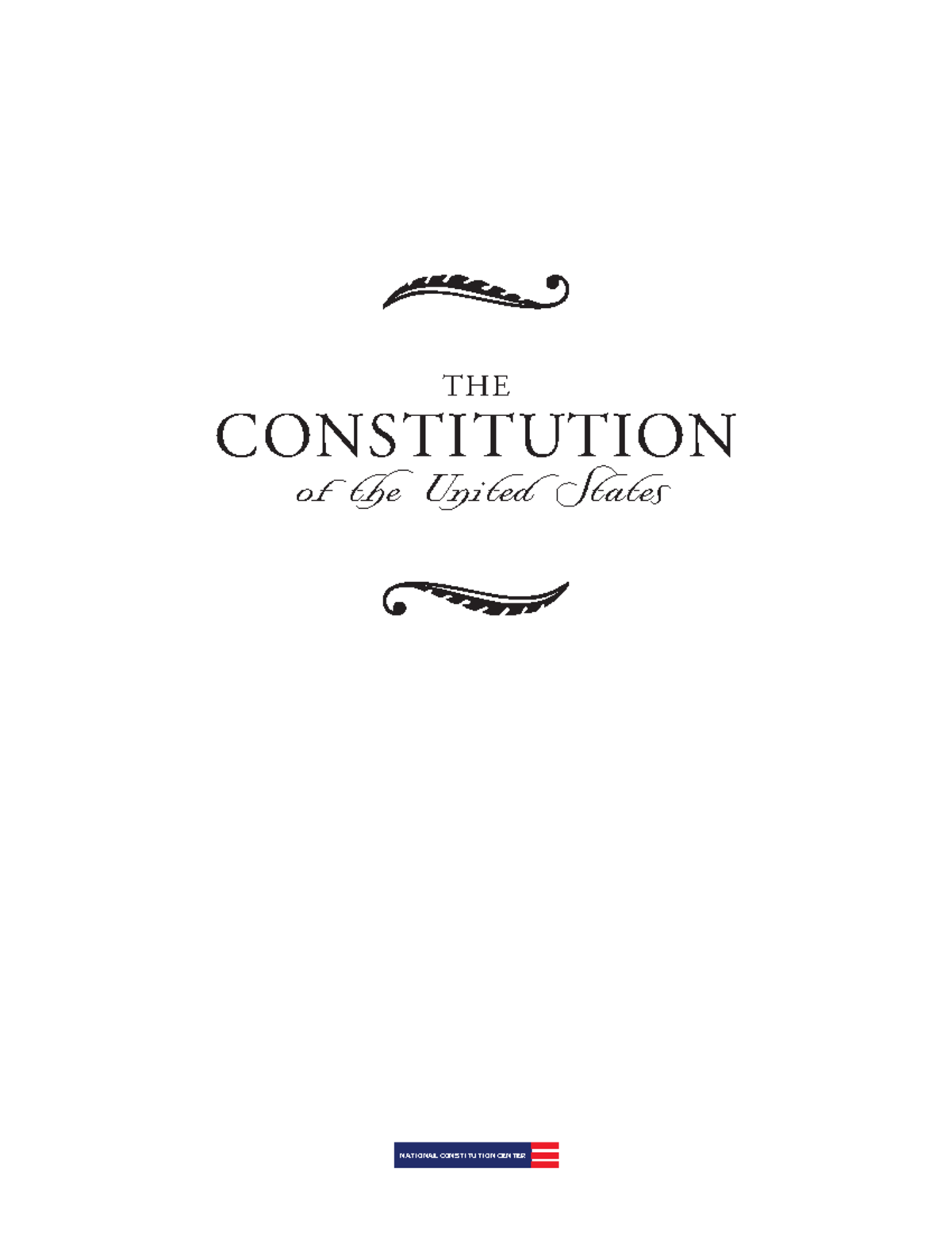 Constitution - notes - THE฀ CONSTITUTION of฀the฀United฀States฀ NATIONAL ...