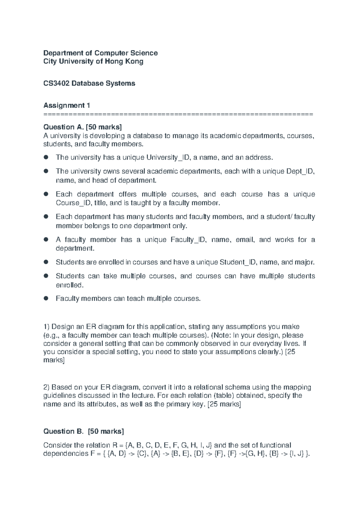 Assignment 1 2024-merged - Department of Computer Science City ...