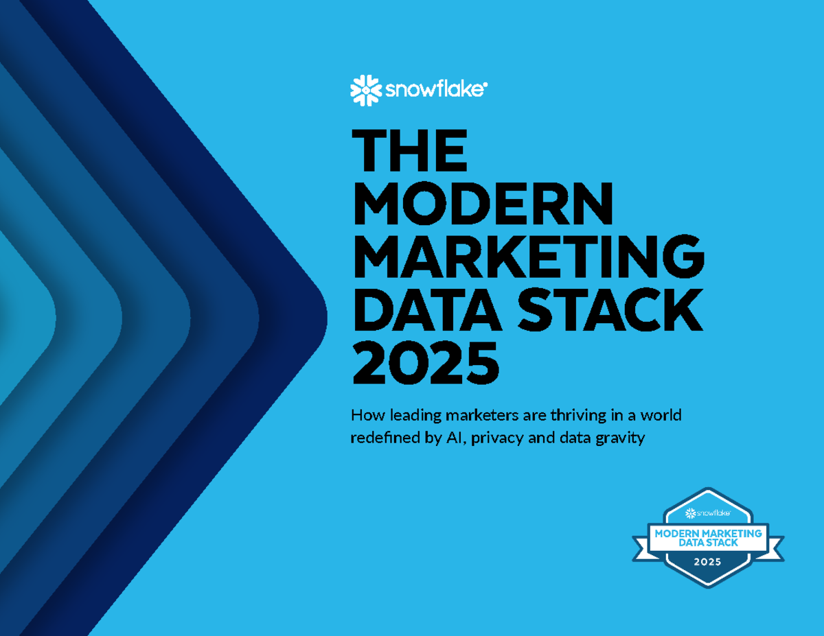 Modern marketing data stack 2025 report - How leading marketers are thriving in a world ...
