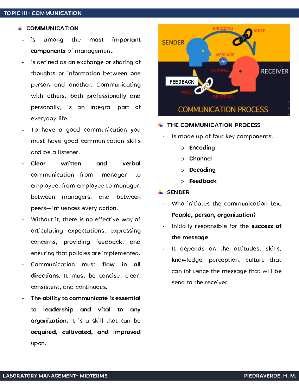 Topic-III- Communication - COMMUNICATION is among the most important ...