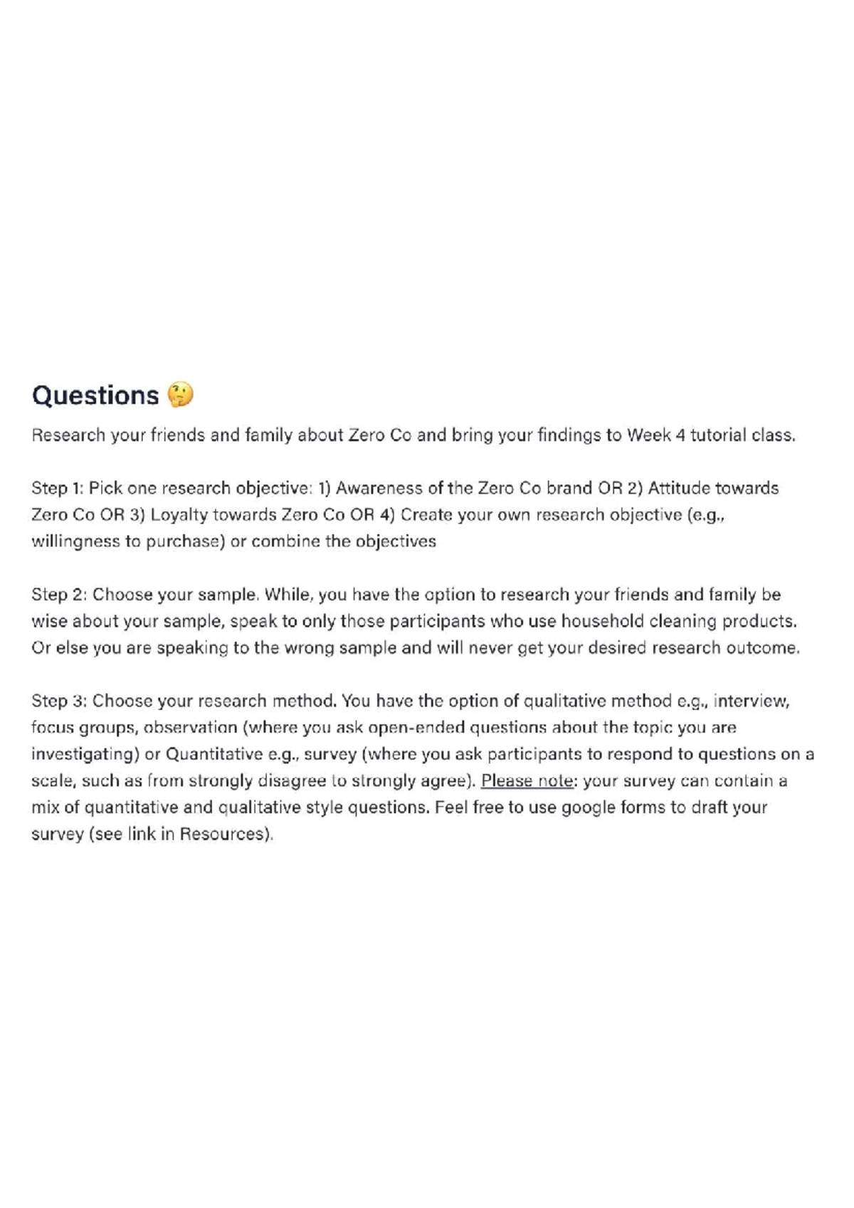 Week 4 Questions - MKTG10001 - Studocu