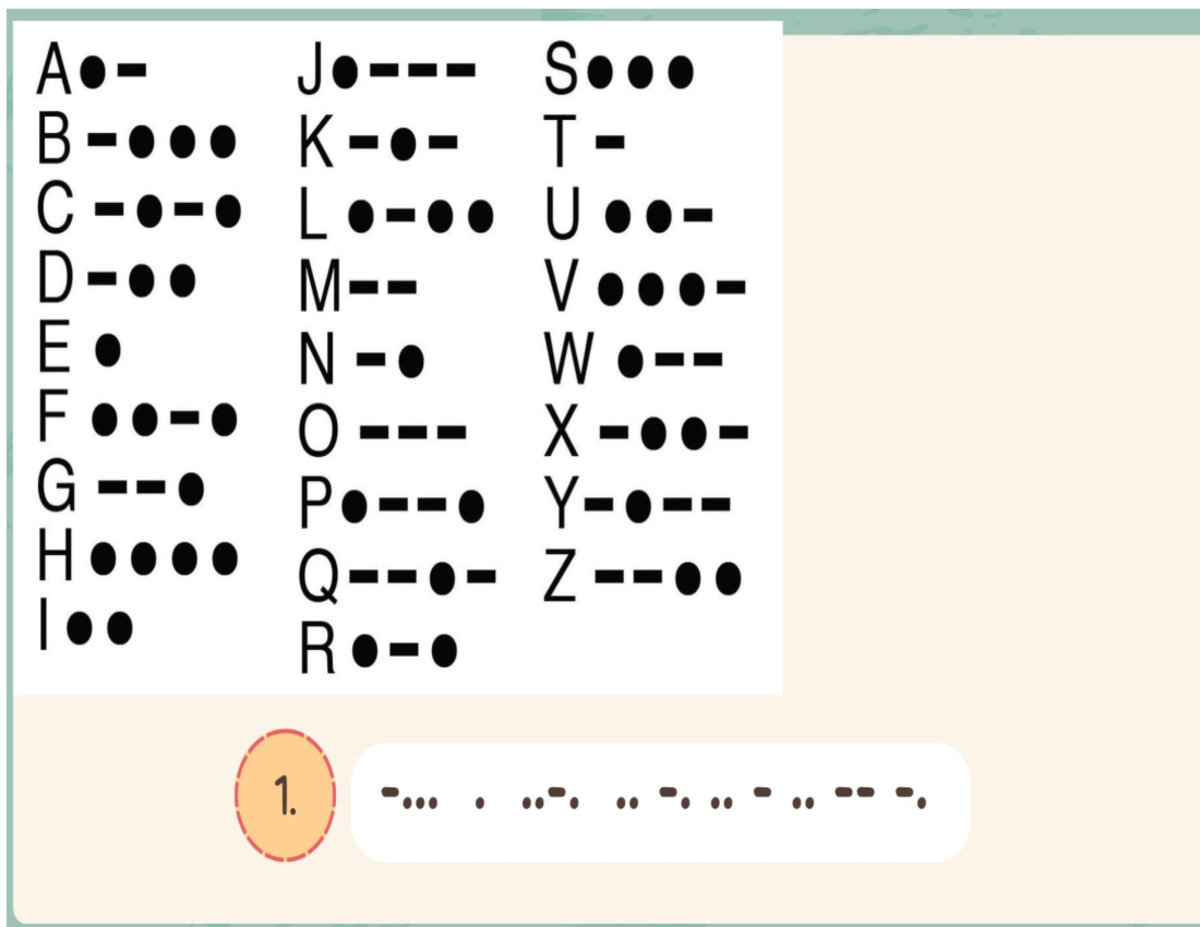 Morse CODE - Major in English - Studocu
