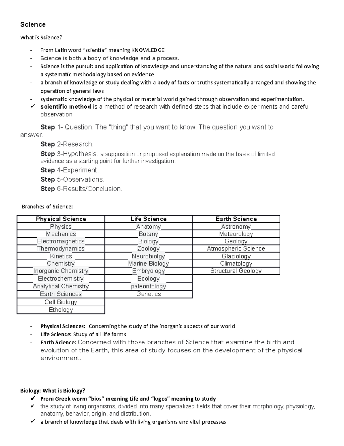 General Science for Bridging Course - Science What is Science? - From ...