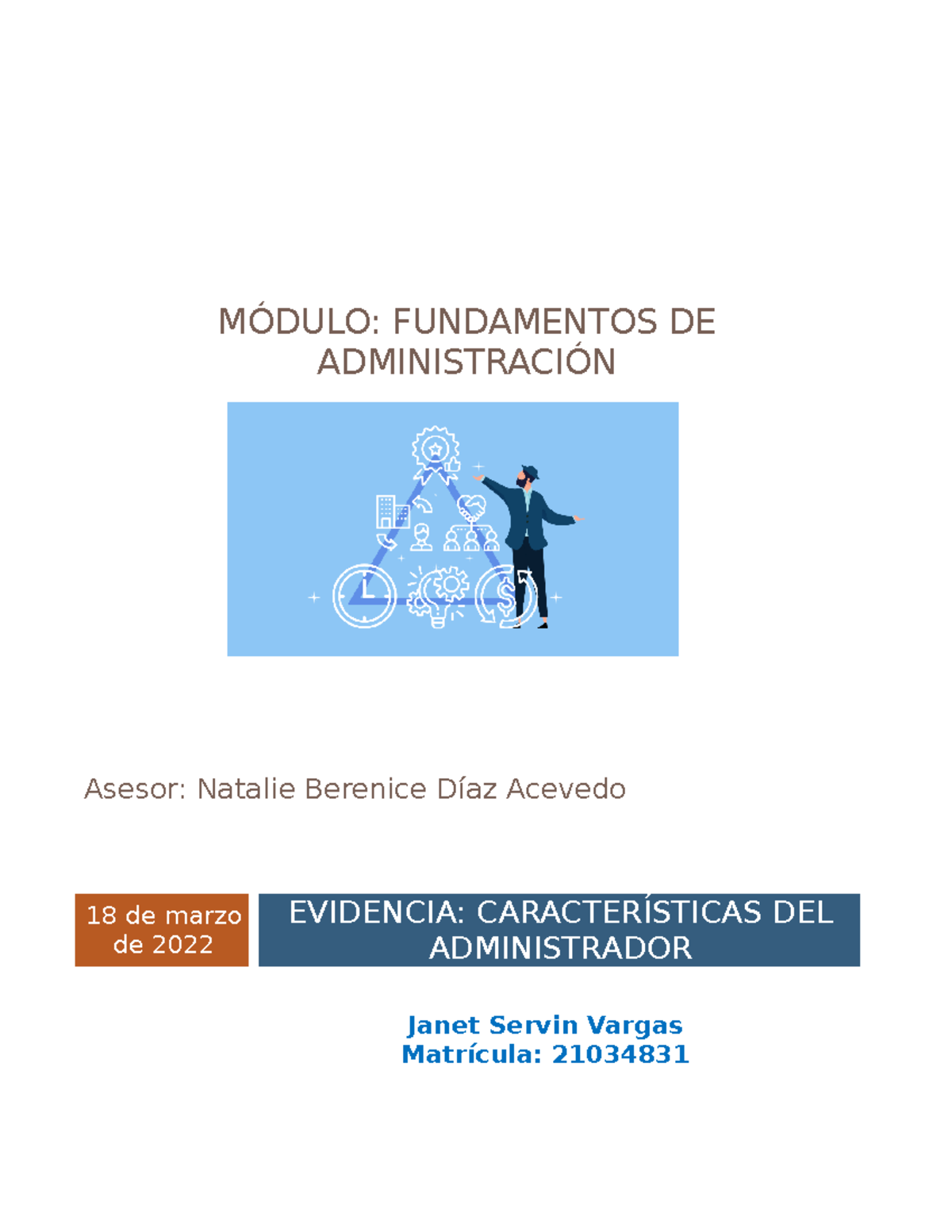 Evidencia Janet Servín Características del administrador - MÓDULO ...