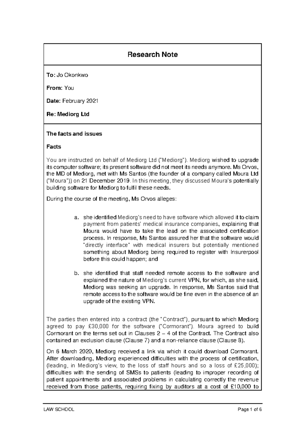 Mediorg+Ltd+Research+Note+Updated - Research Note To: Jo Okonkwo From ...