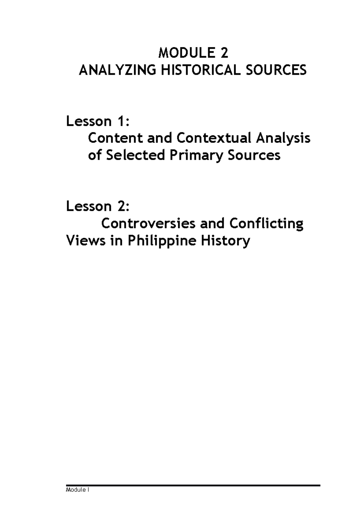 D.- Module-2 - Module 2 in Readings in Philippine History - MODULE 2 ...