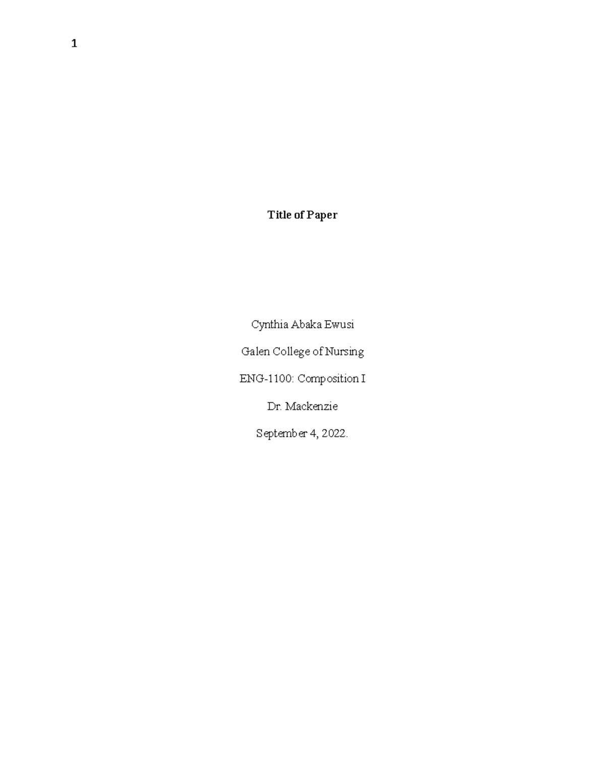 Cause-and-effect outline template 2 - Title of Paper Cynthia Abaka ...