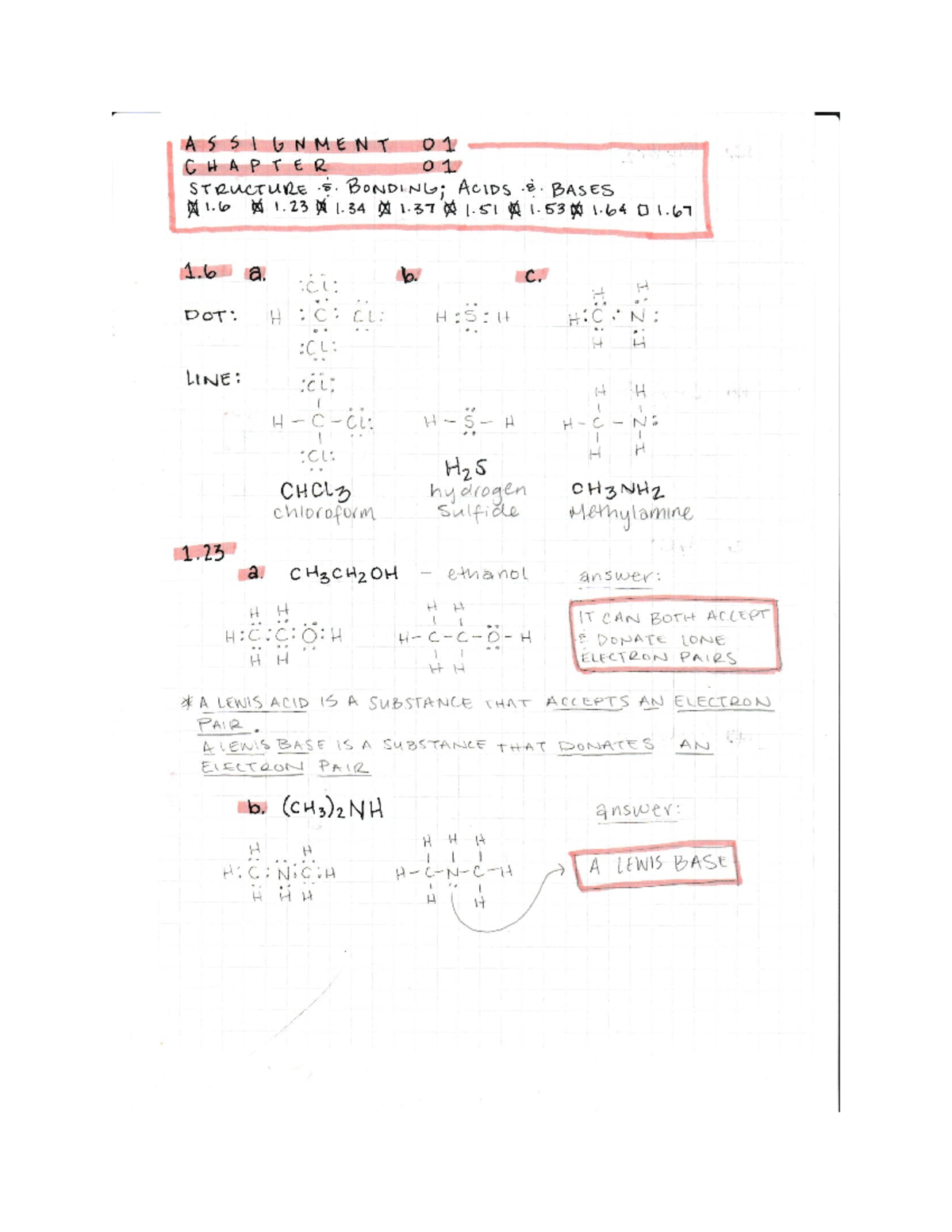 Homework 01 - Orgo - 343 - Studocu