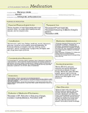 ATIMedication Template(Azithromycin IV) - ACTIVE LEARNING TEMPLATES ...
