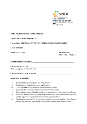 Food and Beverages Services notes by K'Otieno - Food and Beverages ...