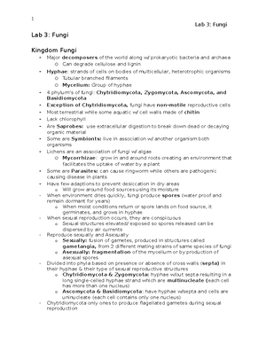 BIOL 121 syllabus 2020-2021 (Winter Term) - BIOL 121 - The Diversity of ...