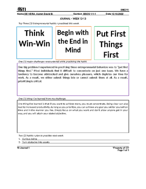 Entrep-Module-3-SLM - Entrepreneurship - SELF-LEARNING MODULE DIVISION ...