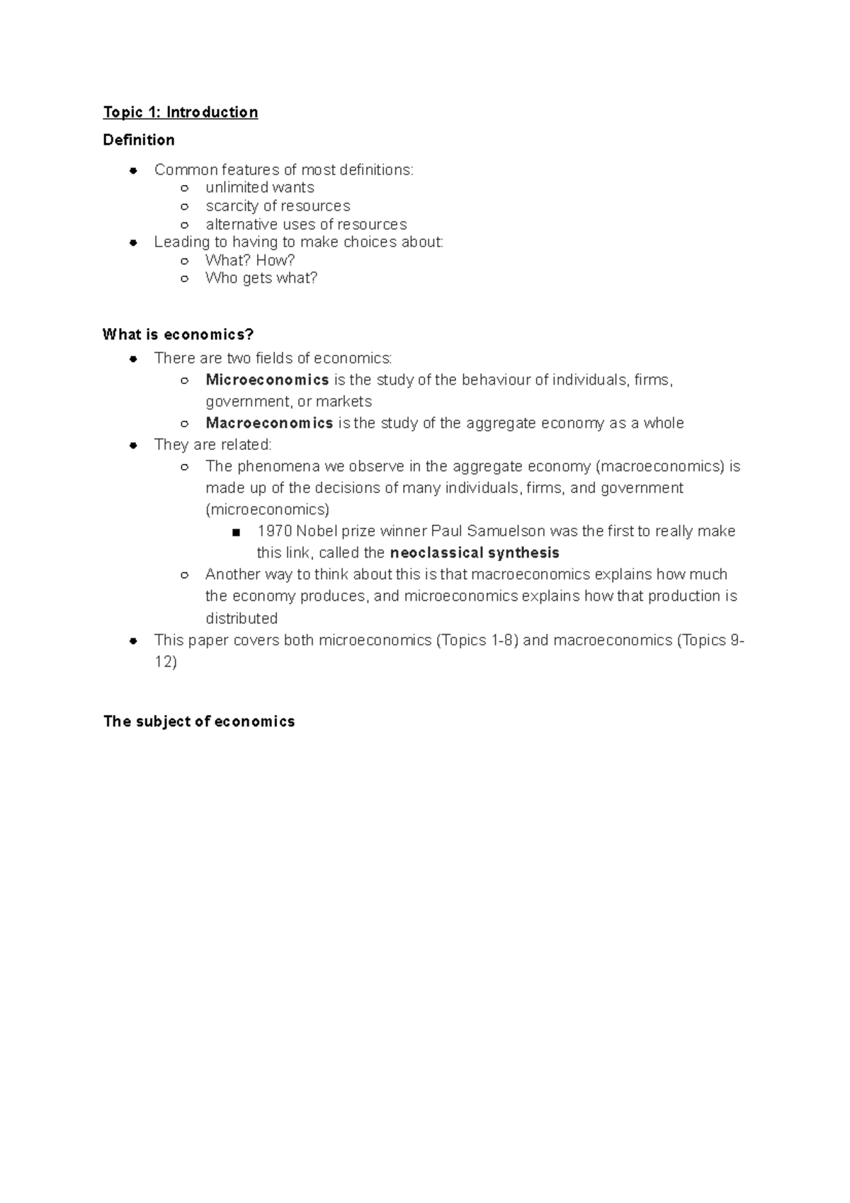 Topic 1 Introduction + Tutorial - Topic 1: Introduction Definition ...