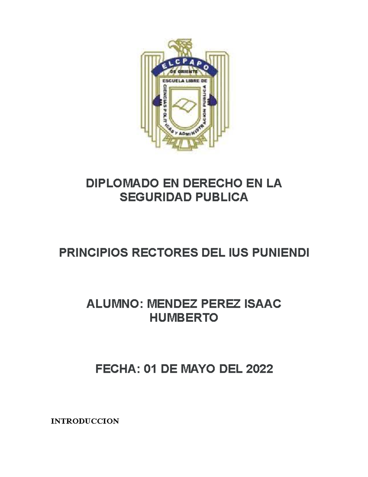 Derecho 13 Principios Rectores DEL IUS Puniendi - DIPLOMADO EN DERECHO ...