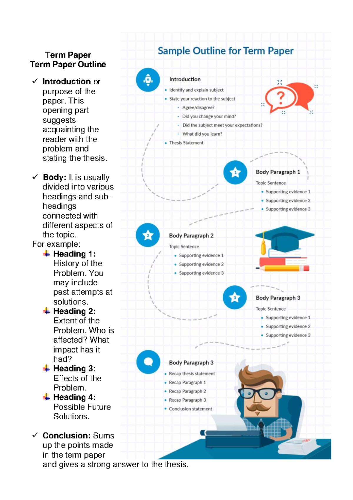 Outline of a Term Paper - Term Paper Term Paper Outline Introduction or ...