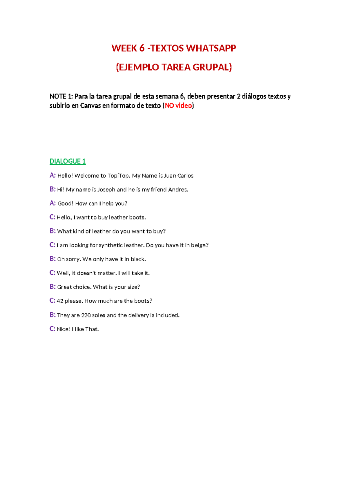 WEEK 6(tarea ejemplo) - Resumen Autocad - WEEK 6 -TEXTOS WHATSAPP (EJEMPLO TAREA GRUPAL) NOTE 1 ...