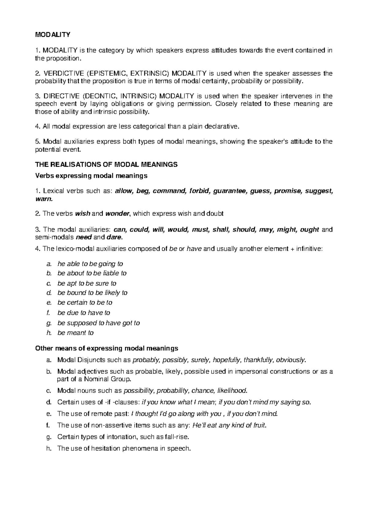 04-05 Modality materials - MODALITY MODALITY is the category by which ...