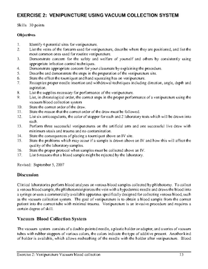 Phleb, tube collection cheat sheet Copy - LABORATORY TUBE COLLECTION ...