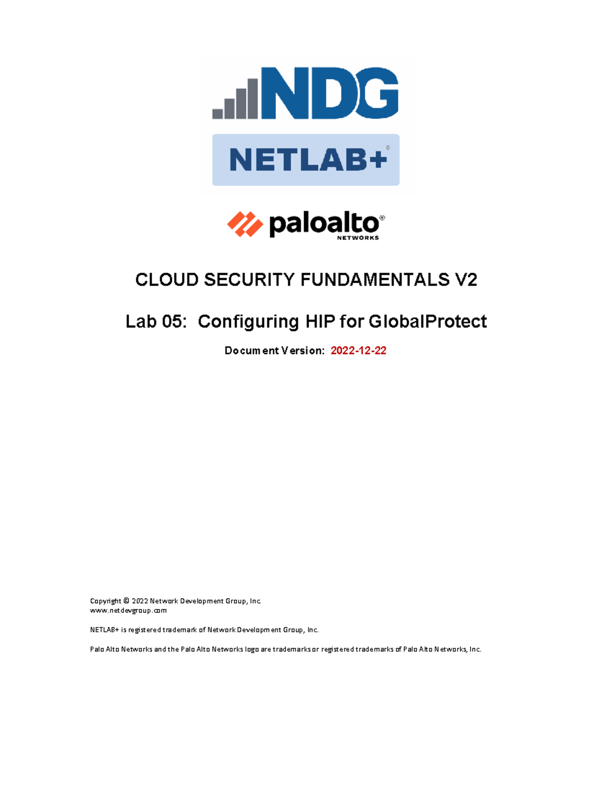 Lab 5 Configuring HIP for Global Protect - CLOUD SECURITY FUNDAMENTALS ...