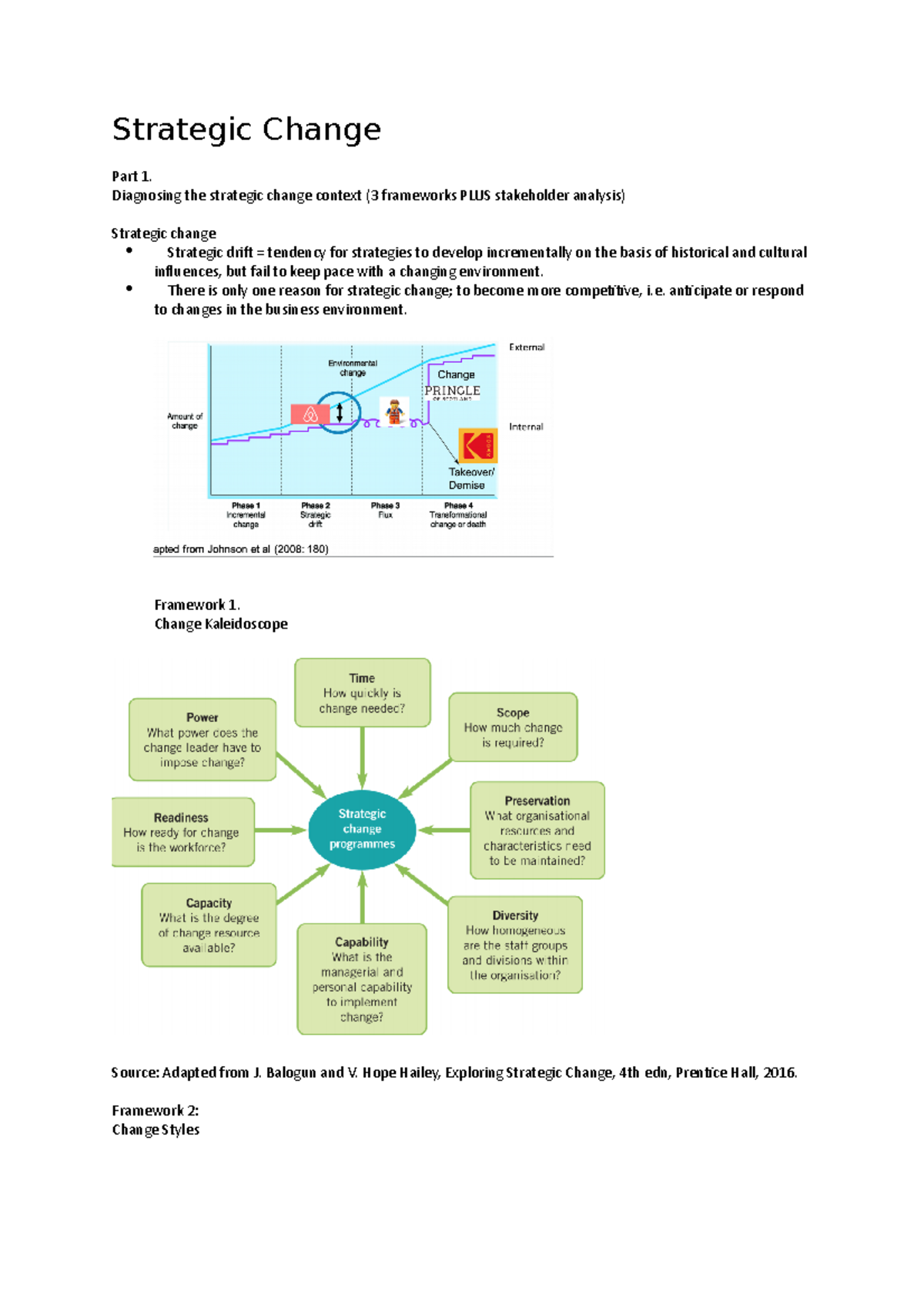 Strategic Change - Strategic Change Part 1. - Studocu
