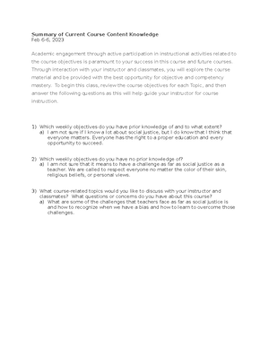 EDU 330 0500 Cultural Competence Reflection Video SLB - Cultural ...