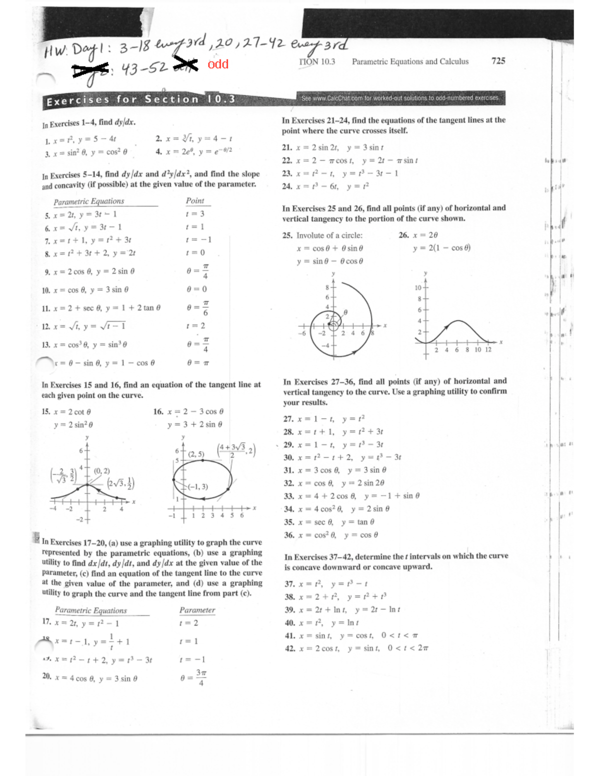 HW 10Unit 10 Review key on vectors and parametric equations - ENGR 10 ...