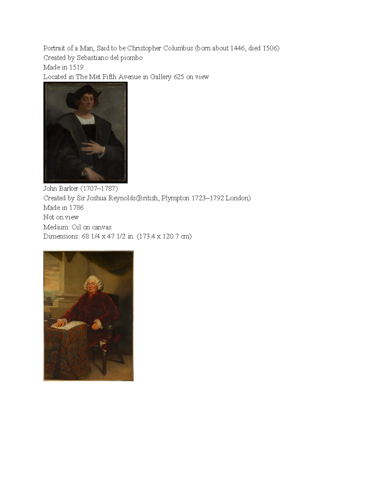 Comparing Art reasearch project - Portrait of a Man, Said to be ...