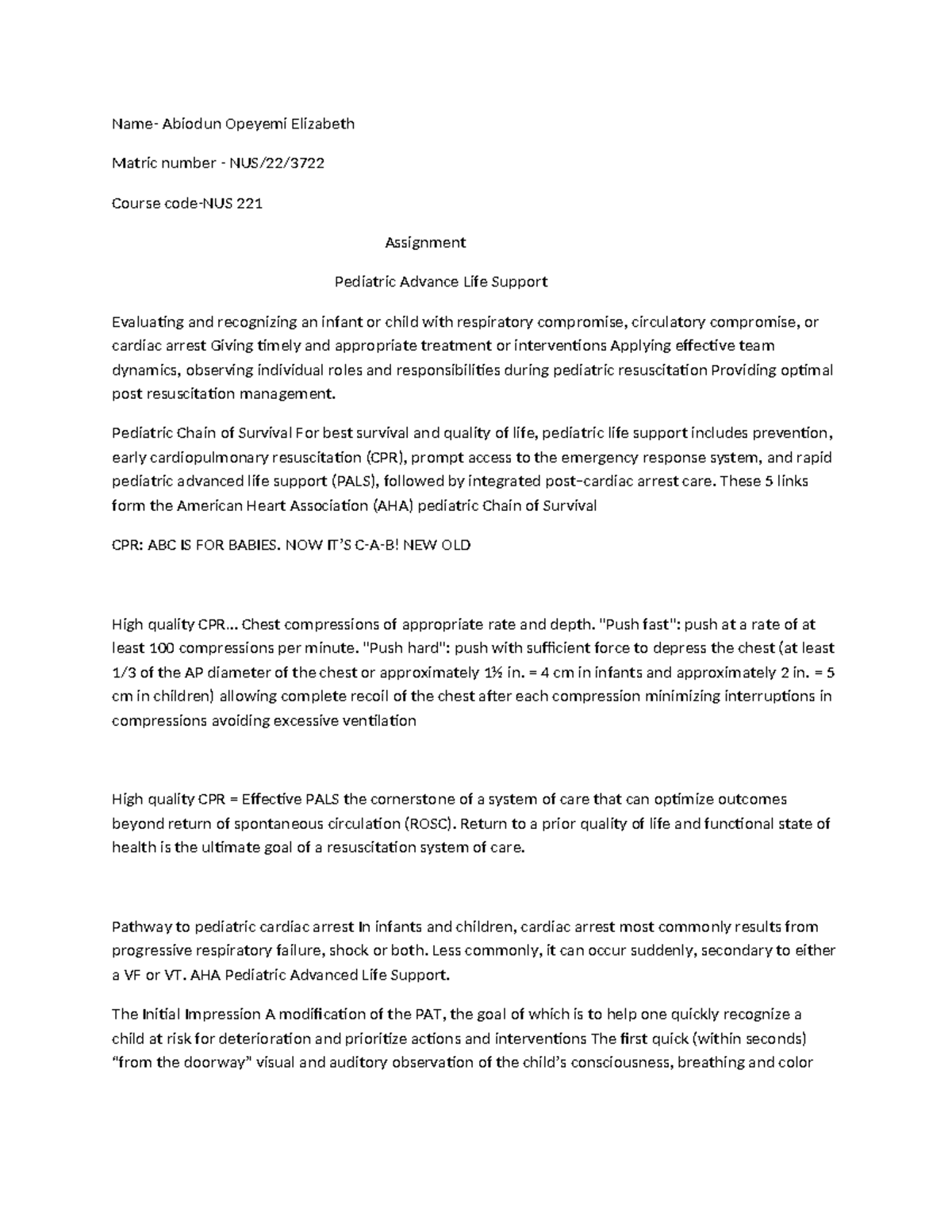 Name- Abiodun O-WPS Office - Name- Abiodun Opeyemi Elizabeth Matric ...