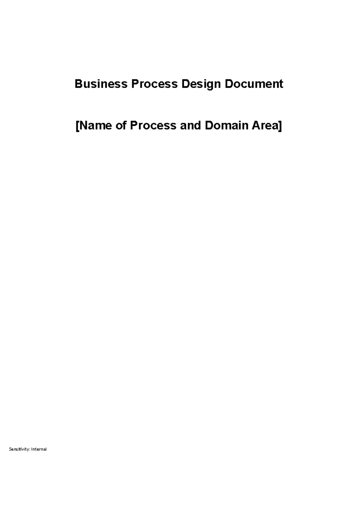 BPD MM - Business Process Design Document [Name of Process and Domain ...