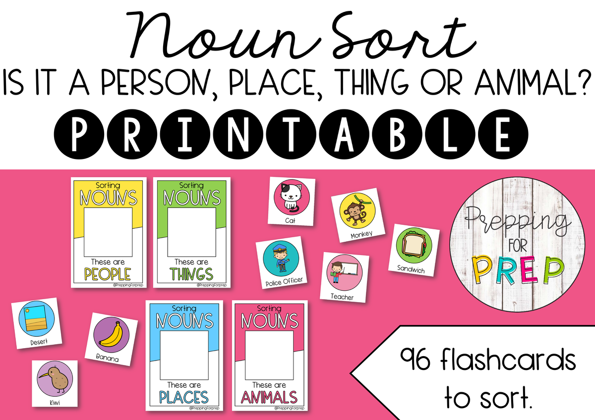 Noun Sorting Isitapersonplace Thingoranimal-1 - EDUC 360 - Studocu