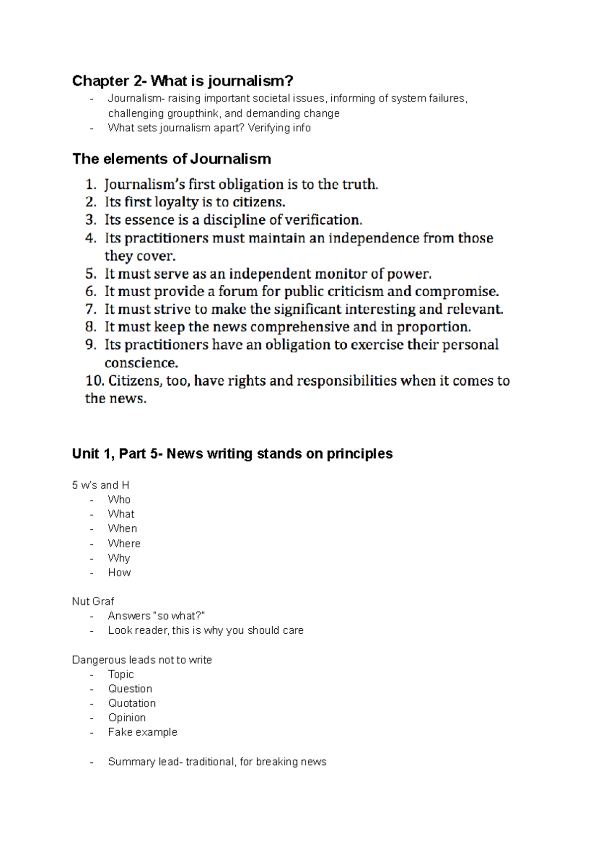 Chapter 2- What is journalism - Chapter 2- What is journalism ...