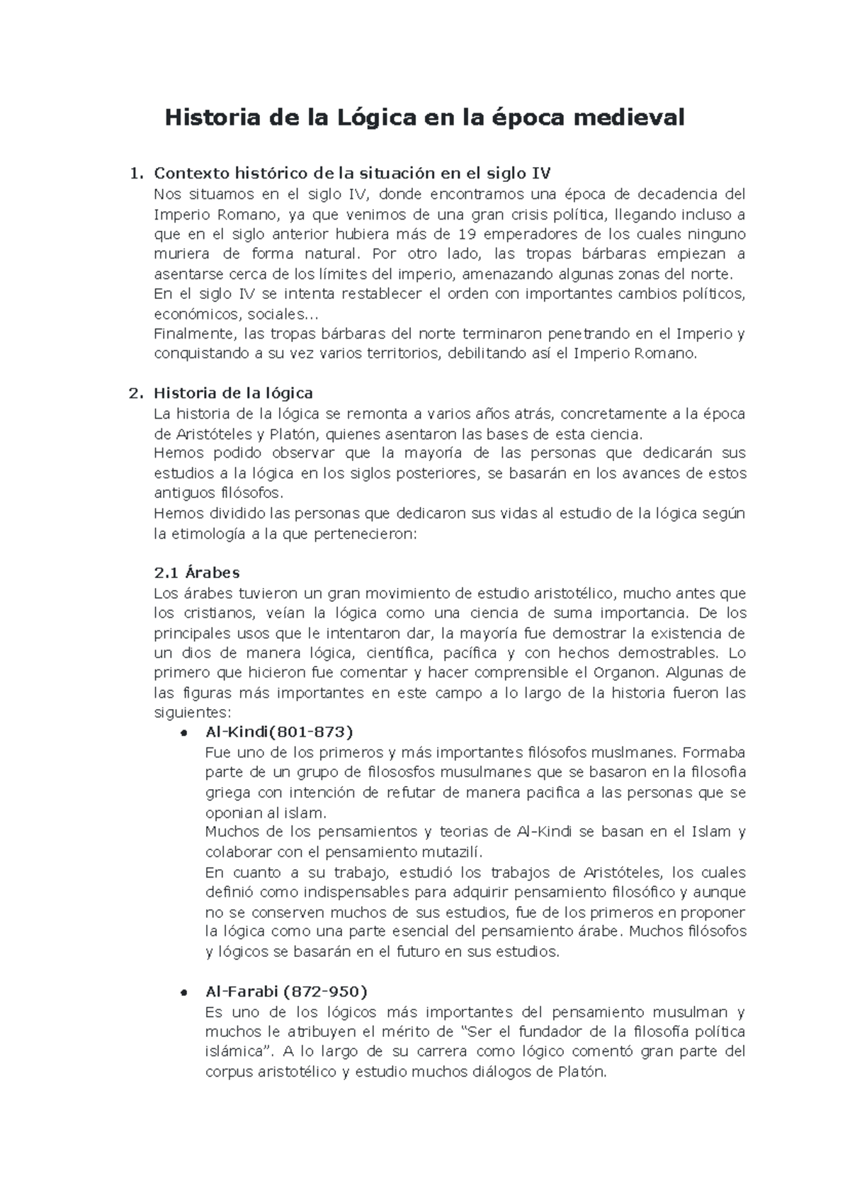 Historia de la logica en la edad media - Historia de la Lógica en la ...