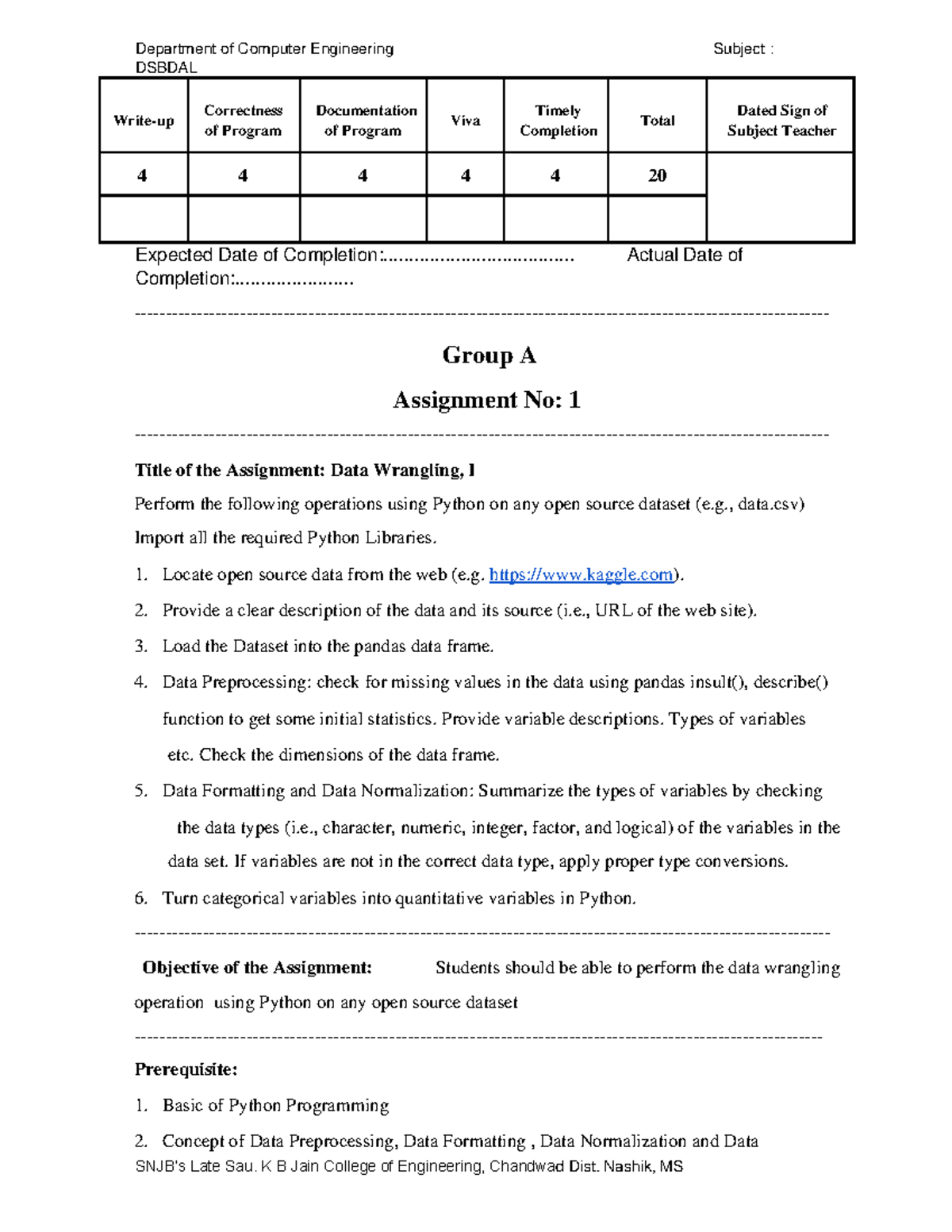 Awaizbagwan TE-B[T4] - asaDXSDSZD - DSBDAL Write-up Correctness of Program Documentation of ...