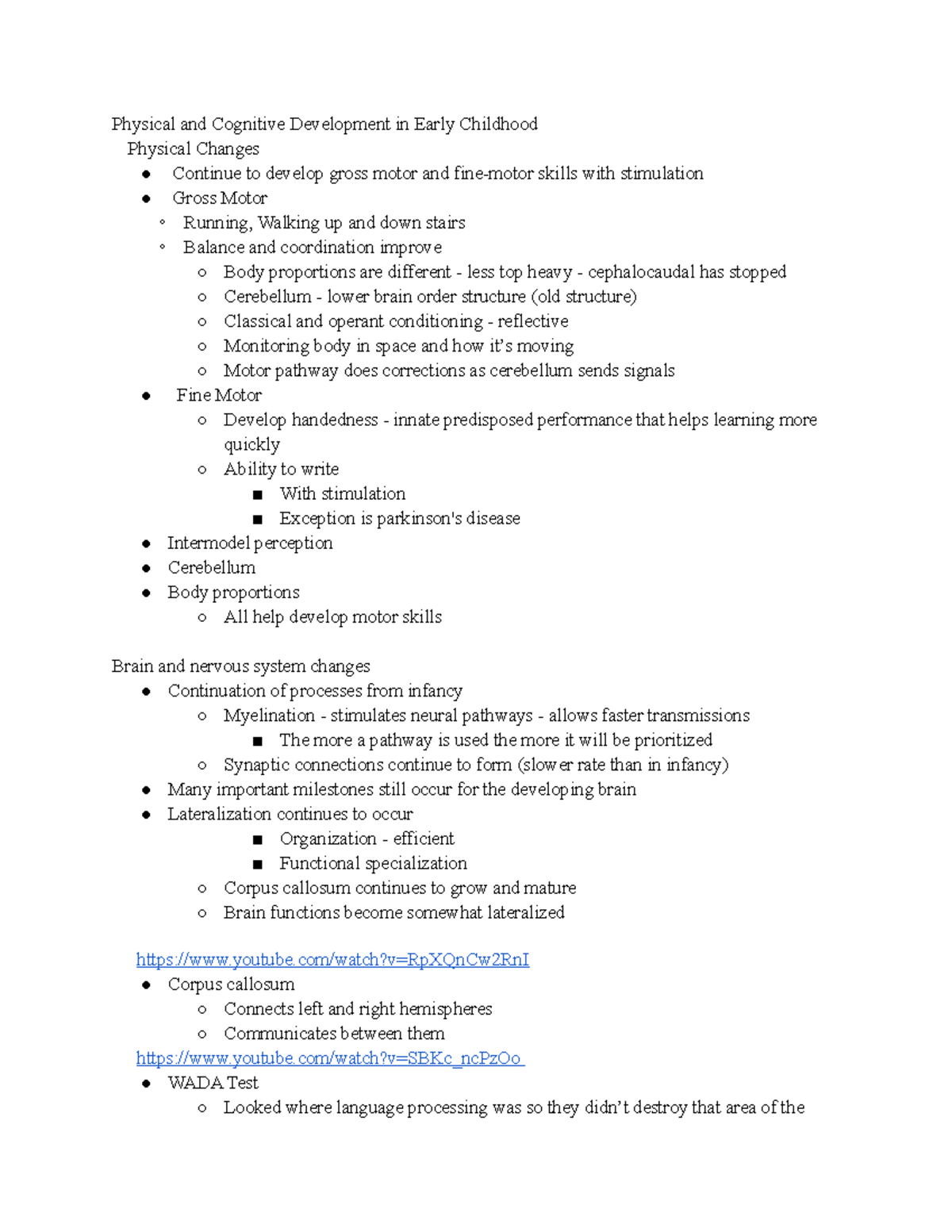 Notes - Psychology of Adolescence/ Childhood development - Physical and ...