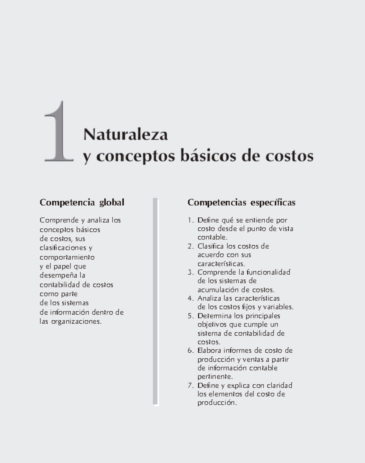 Capitulo 1 Naturaleza y Elementos del Costos -Libro de contabilidad de Costos 5ta Edicion ...