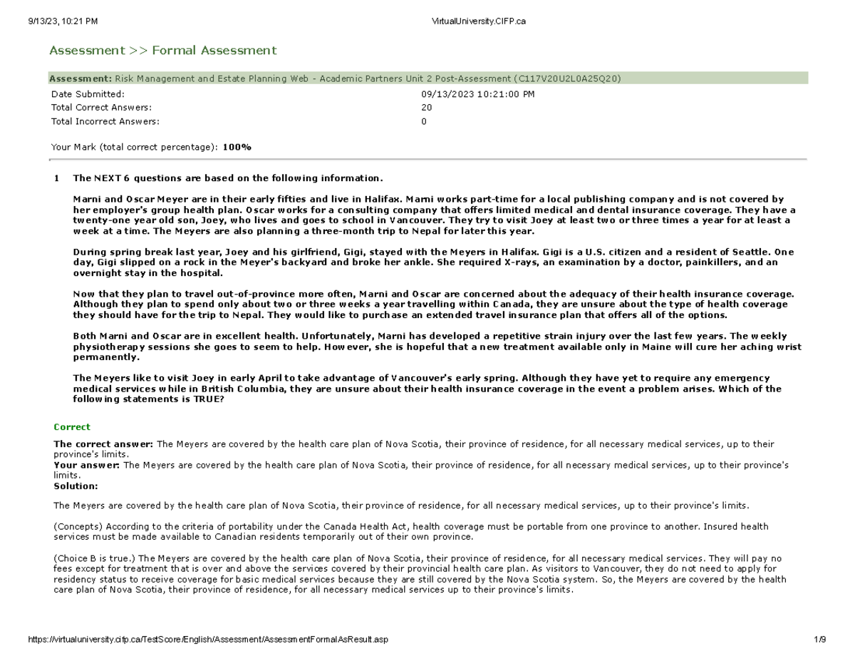 RM&EP - Unit #2 Formal Assessment - Assessment >> Formal Assessment ...