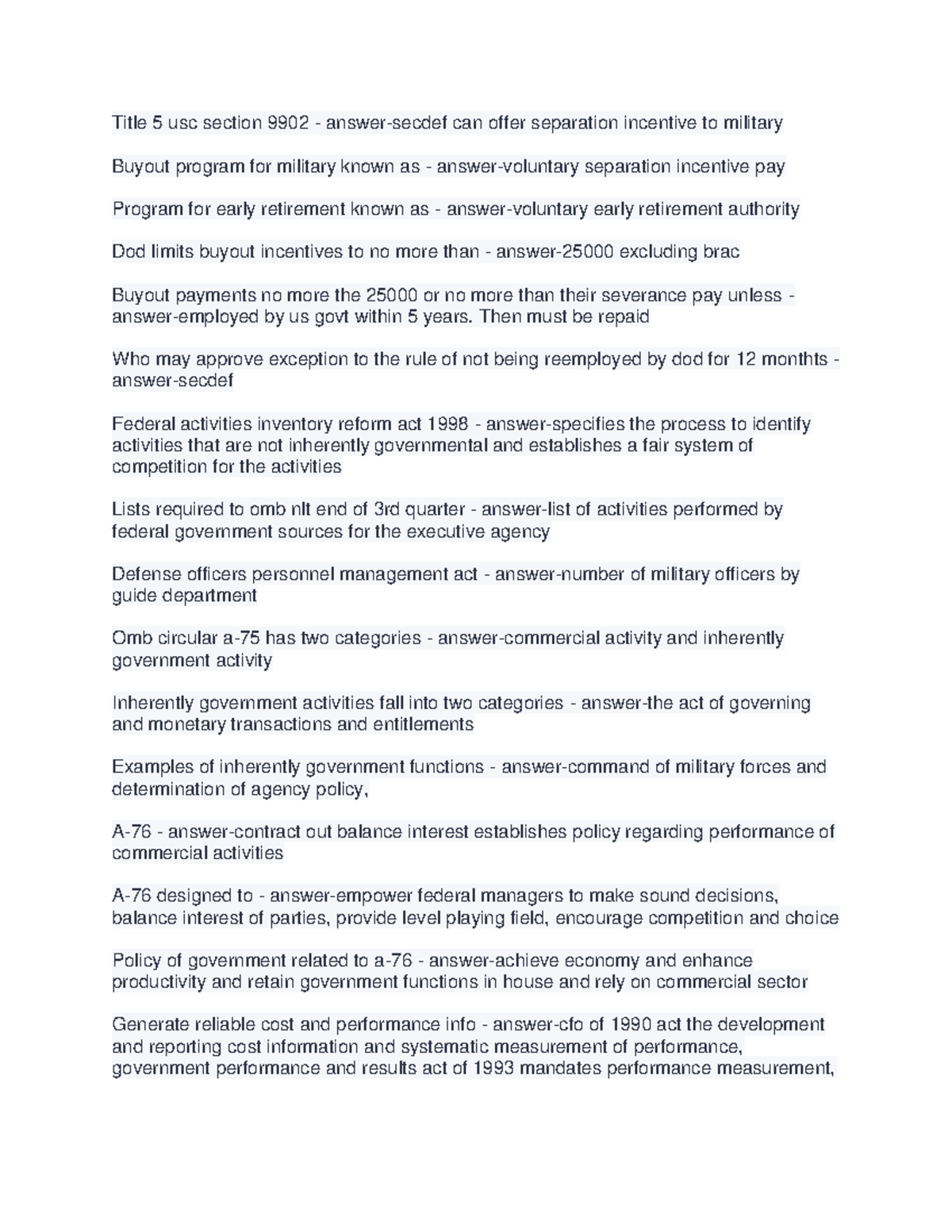 CDFM Module 1 Exam Update 2024-22 - Title 5 usc section 9902 - answer ...
