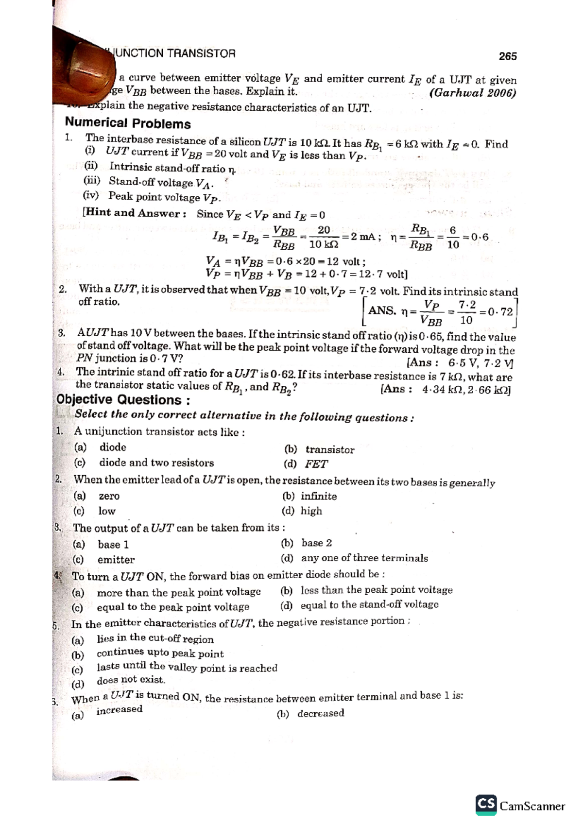 Ujt semiconductor - important question - Numerical analysis - CamScanner CamScanner - Studocu