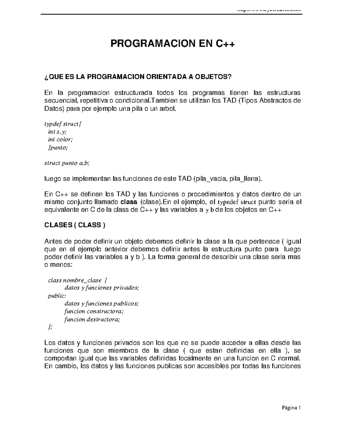 Programación en C++ - PROGRAMACION EN C++ ¿QUE ES LA PROGRAMACION ...