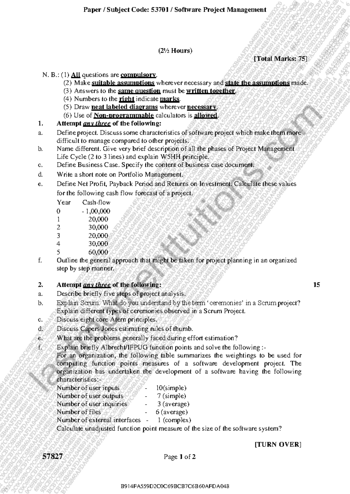 Tybsc-IT SEM5 SPM APR19 - Paper / Subject Code: 53701 / Software ...