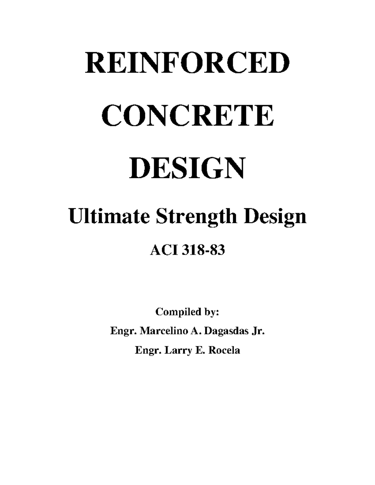 Lectures-IN- Reinforced- Concrete- Design - REINFORCED CONCRETE DESIGN ...