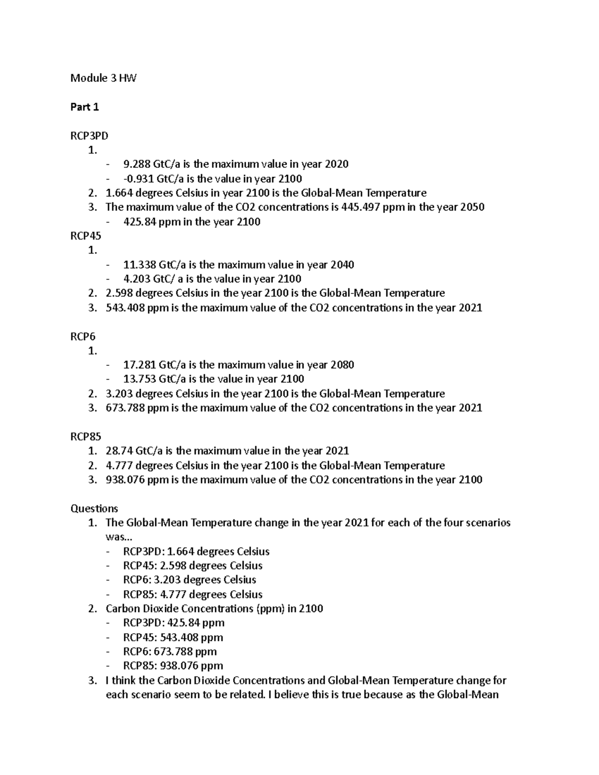 Module 3 HW - Third homework assignment. Professor was Jeff Henrikson. - Module 3 HW Part 1 ...