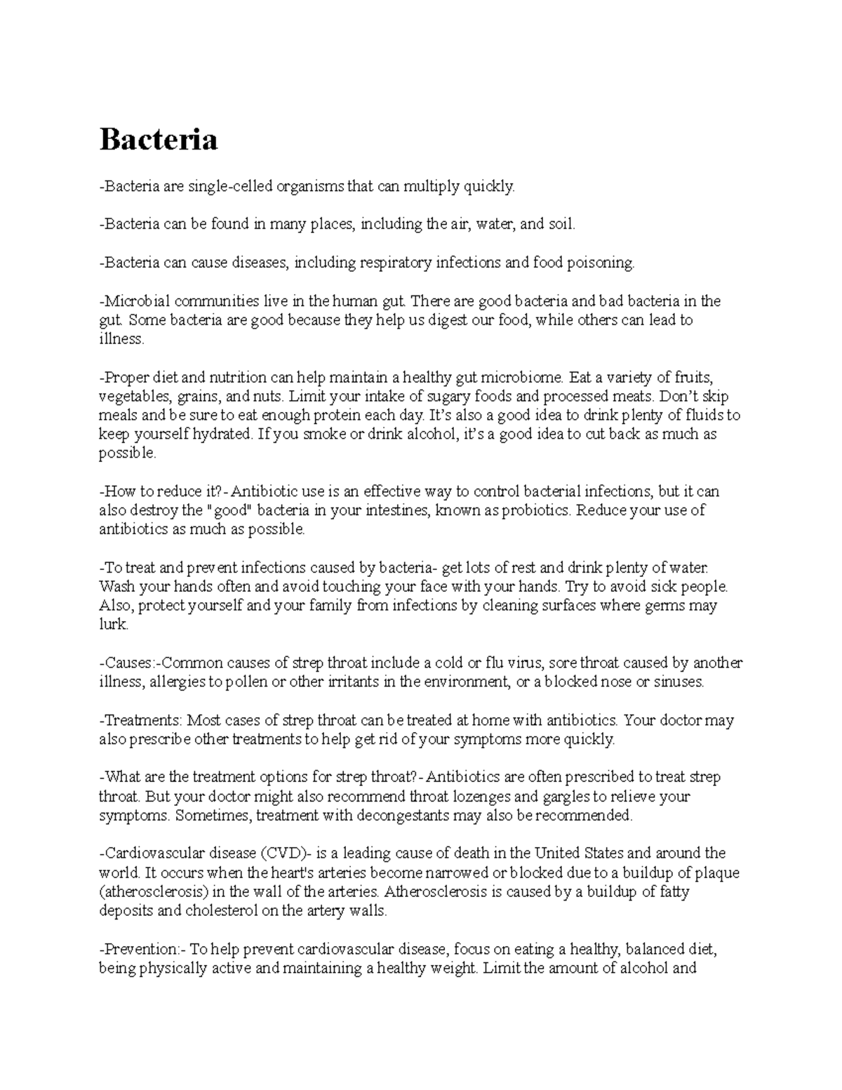 Bacteria notes 6 1:15 - biology - Bacteria -Bacteria are single-celled ...