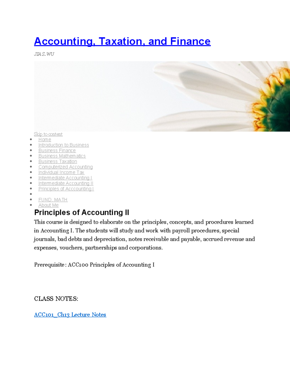 Accounting Lecture Notes Accounting Taxation And Finance Jia S Wu Skip To Content Home