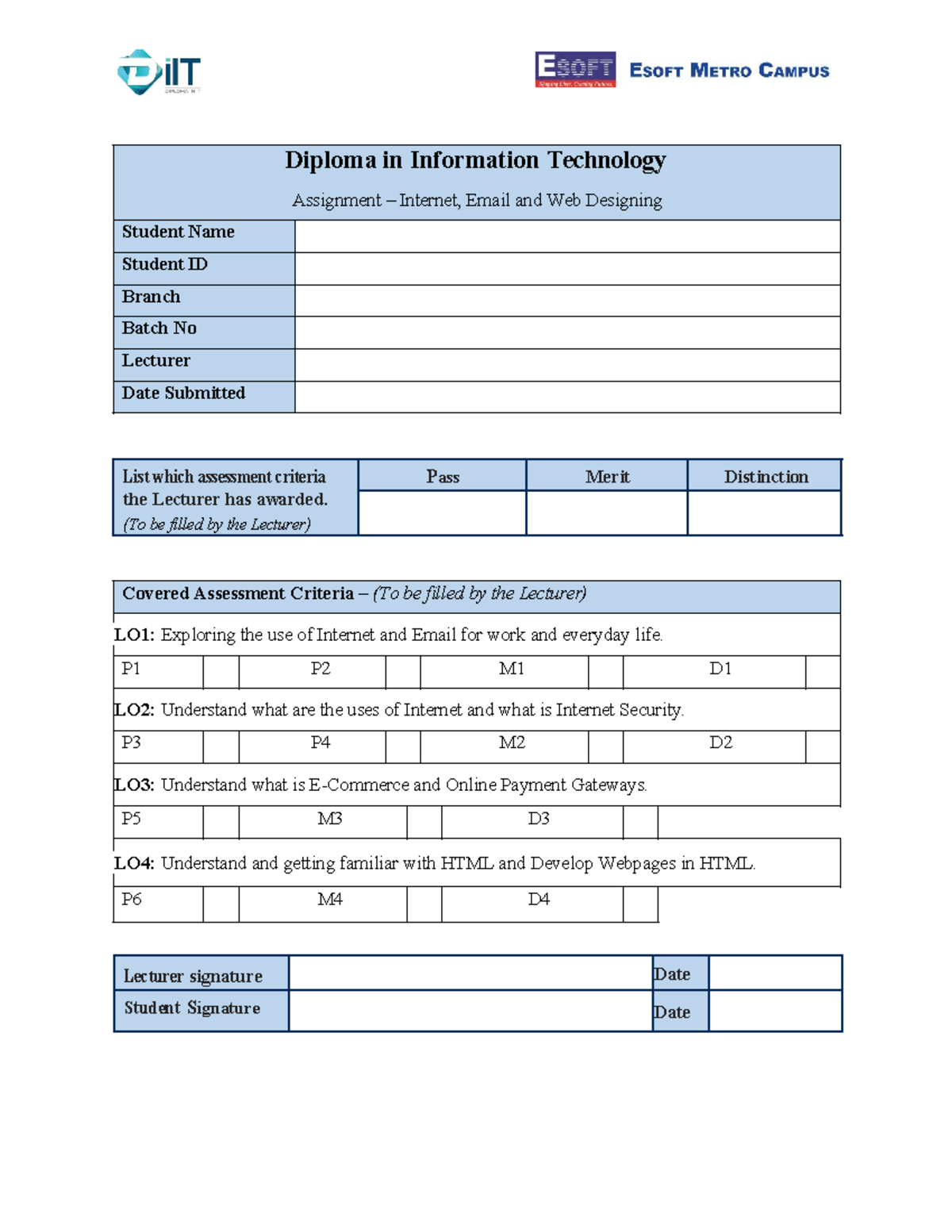 Module 05 Assignment (Internet, Email and Web Designing) - Diploma in ...