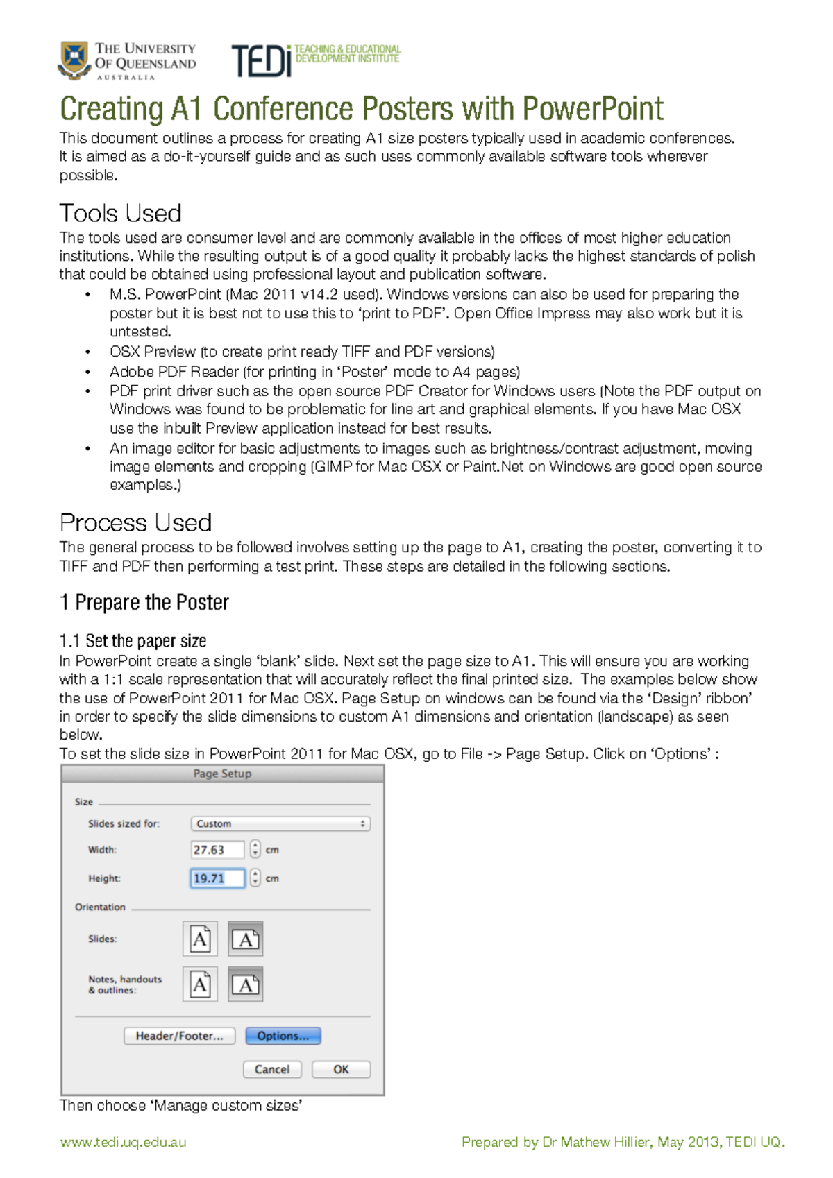 Creating A1 posters with Power Point - Creating A1 Conference Posters ...